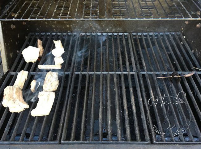 Wood chunks on gas grill - Hanks True BBQ™