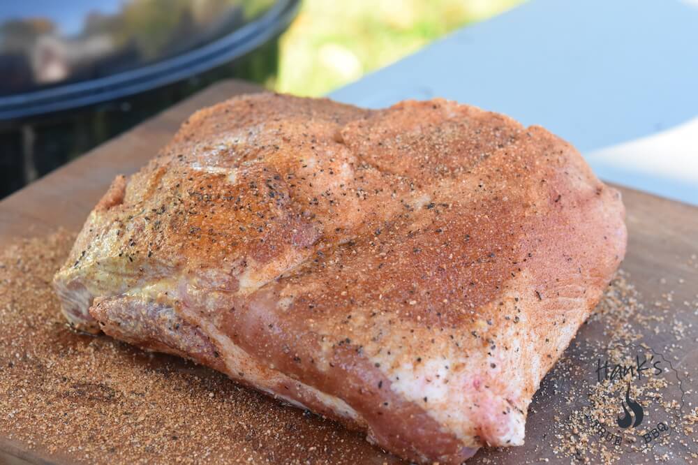 Thick Pork Ribs with rub applied - Hanks True BBQ™
